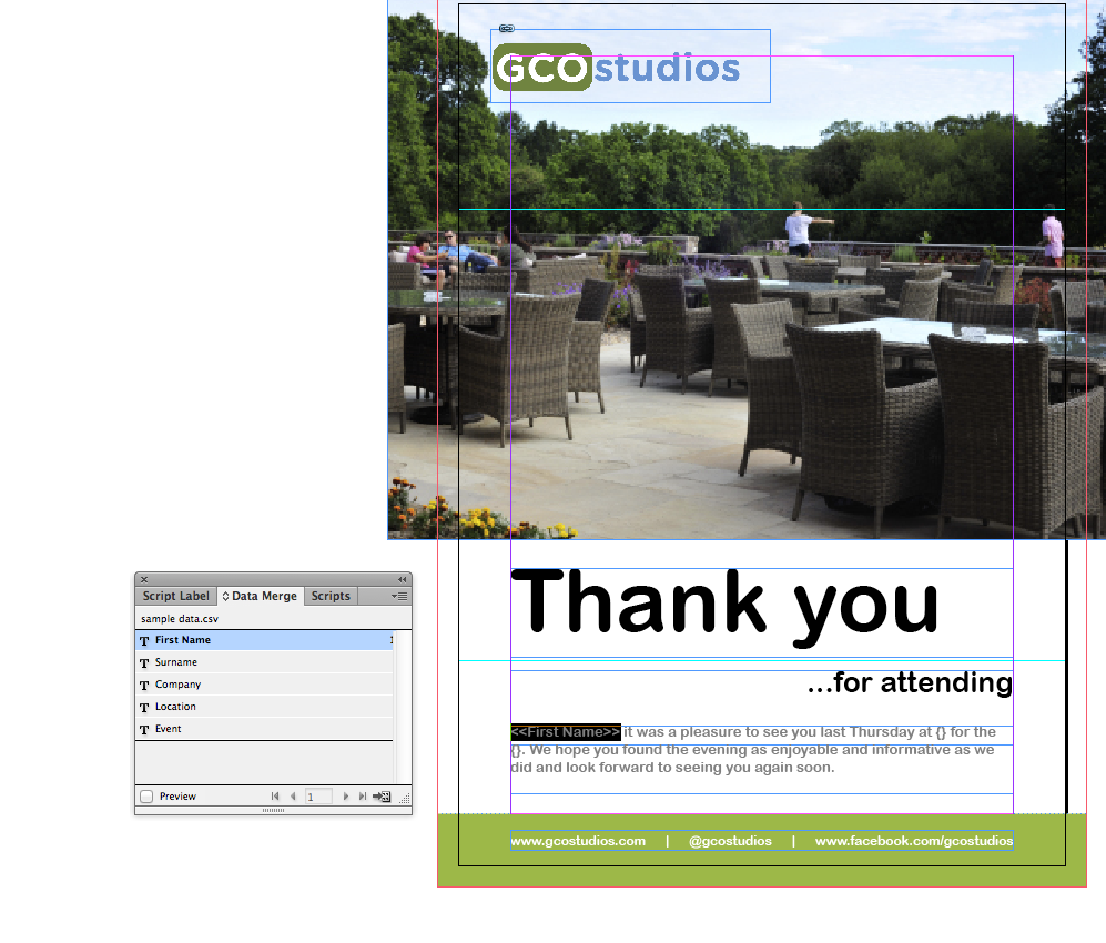 How To Data Merge In Indesign CS6 Tutorial GCO Studios