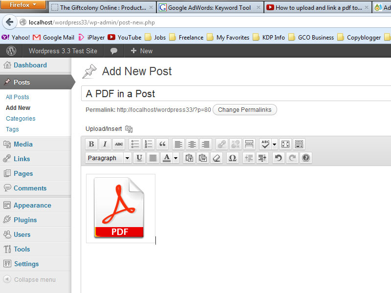 How To Link A PDF In WordPress Or Any Other File Format